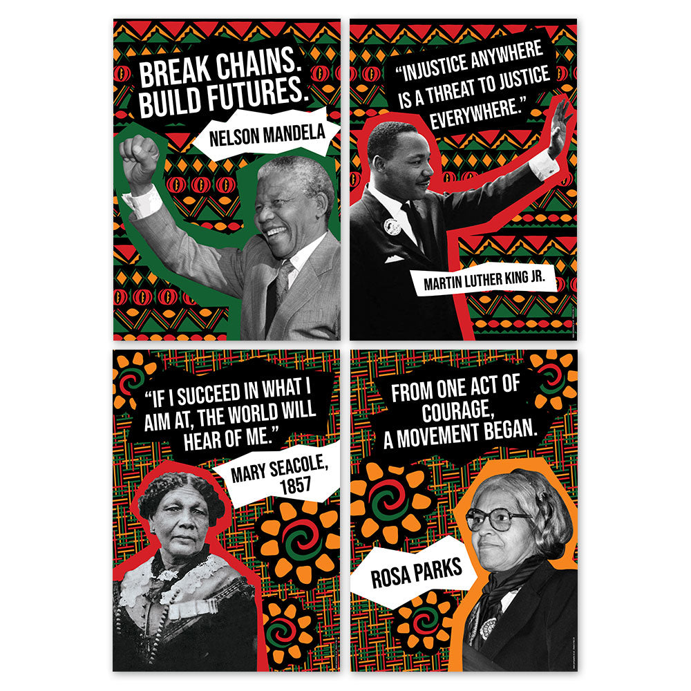 Black History Quotes Posters - A3 - Pack of 4 – Party Packs