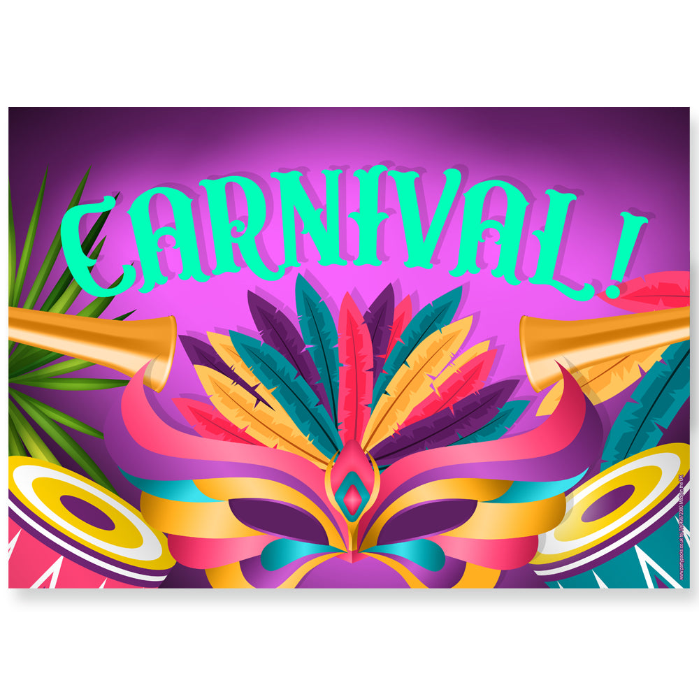 Carnival Poster - A3 | Carnival Party Decorations | Party Packs