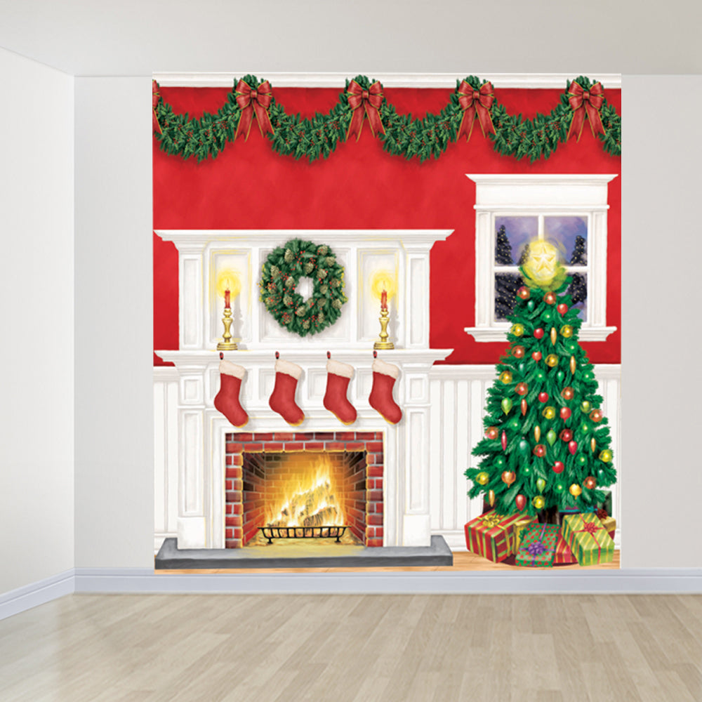 Christmas Backdrop Wall Decorating Kit - 3.65m - Pack of 6 – Party Packs