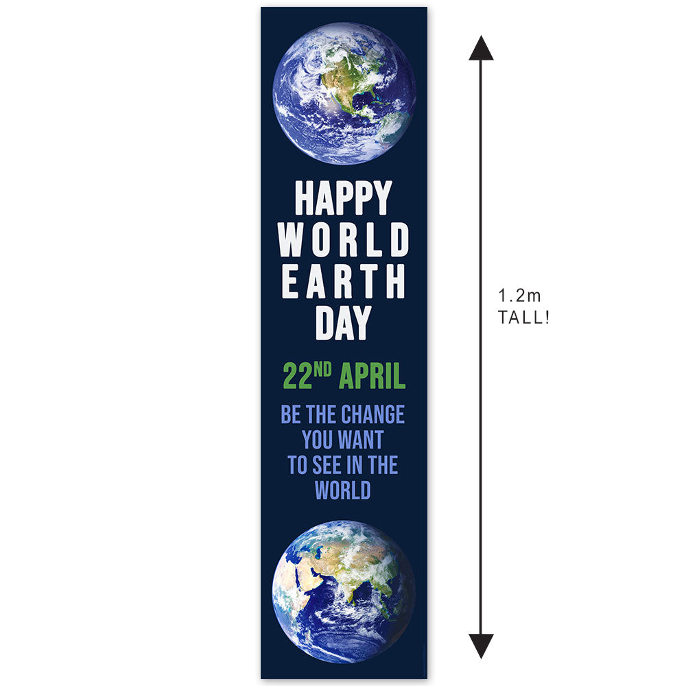 Earth Day Portrait Banner 1.2m | Party Packs UK