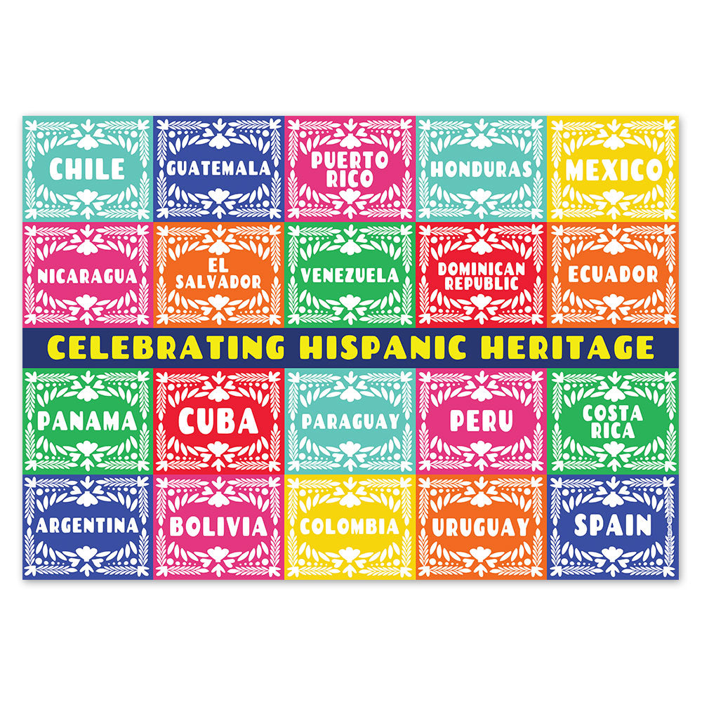 Celebrating Hispanic Heritage Poster - A3 – Party Packs