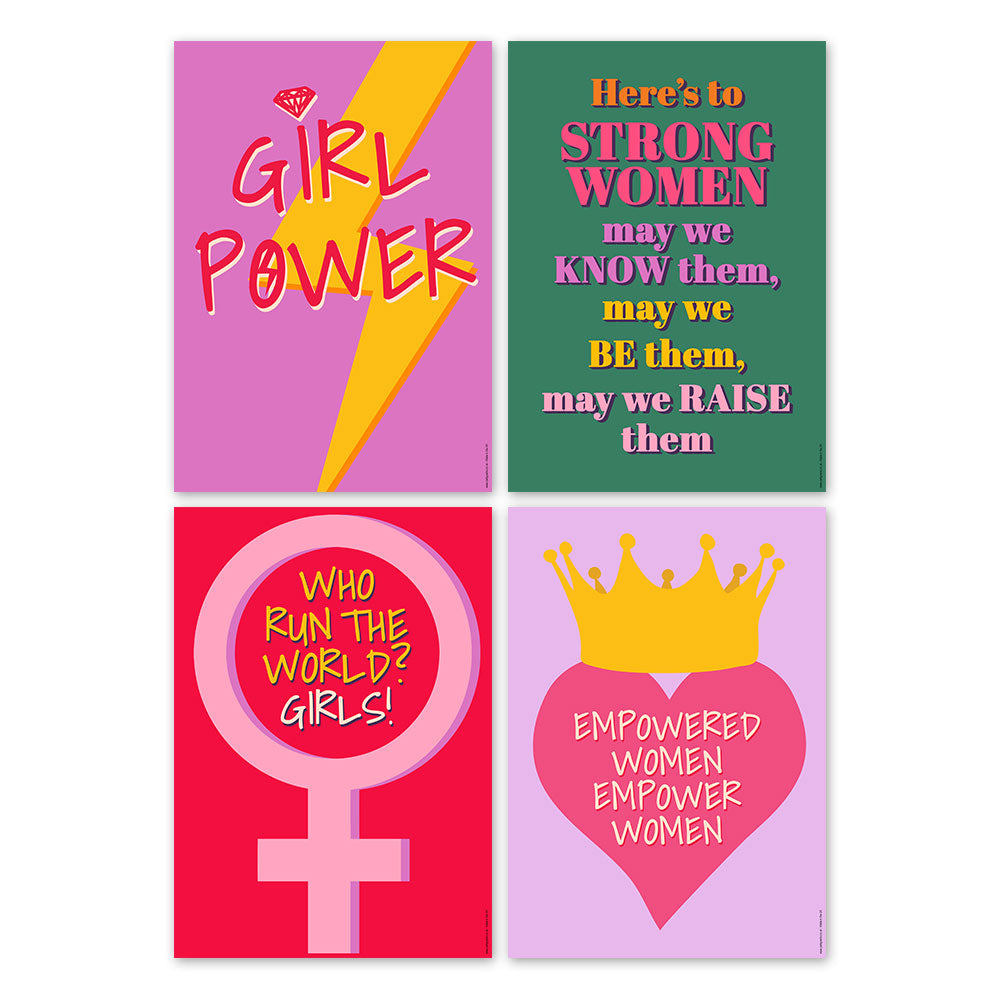 International Women's Day Posters - A3 - Pack of 4 – Party Packs