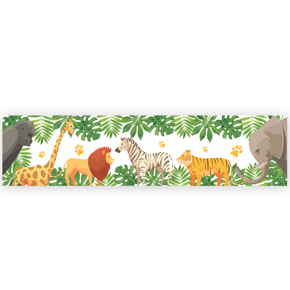 Jungle Animals Banner 1.2m – Safari Party Banner | Party Packs