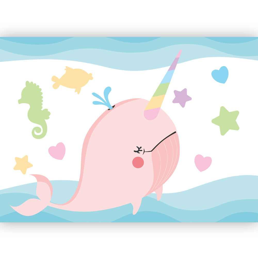 Narwhal Poster Decoration - A3 | Party Packs