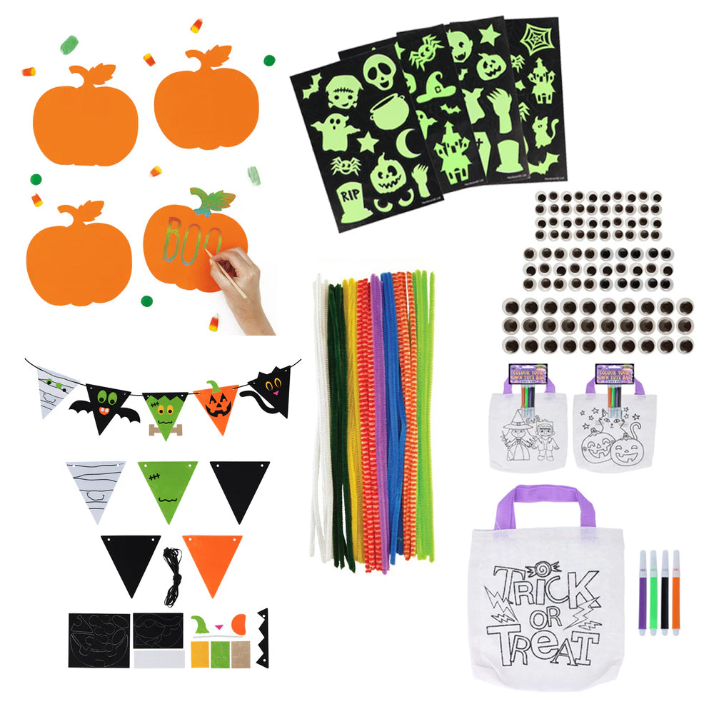 Halloween Craft And Activity Pack For 4 Kids - Creative Halloween Fun ...
