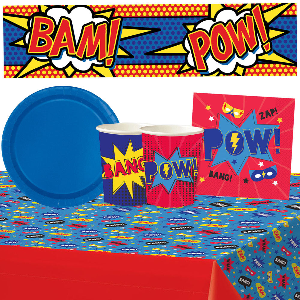 superhero tableware