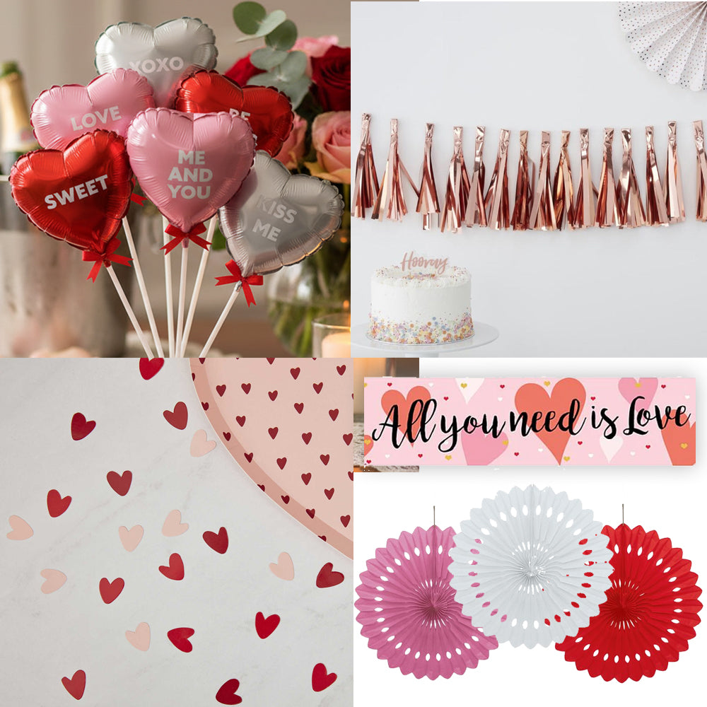 Deluxe Valentine's Decoration Pack – Party Packs