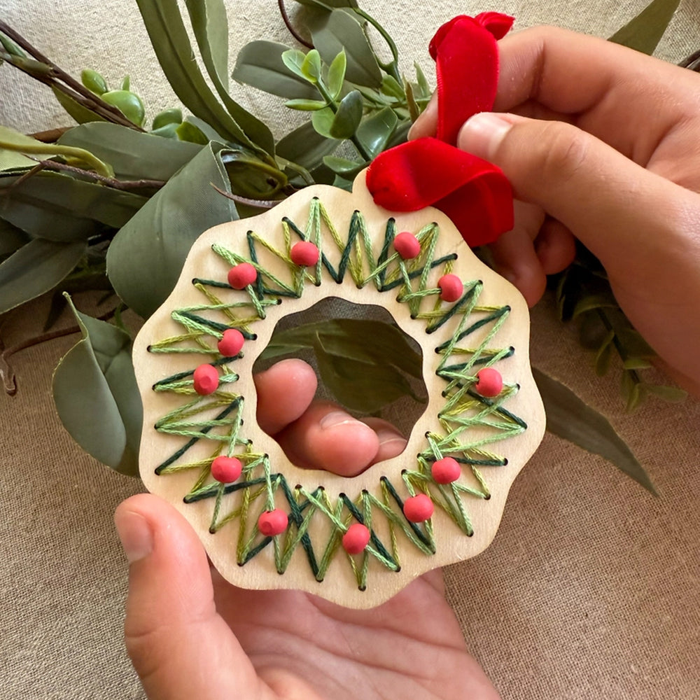 Plastic Free Christmas Wreath Craft Kit | Party Packs