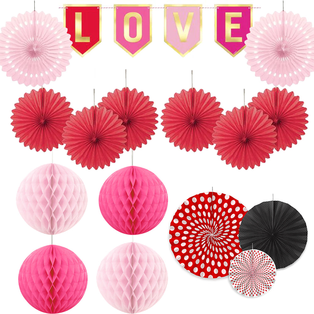 Valentine's Day Paper Decoration Pack | Party Packs