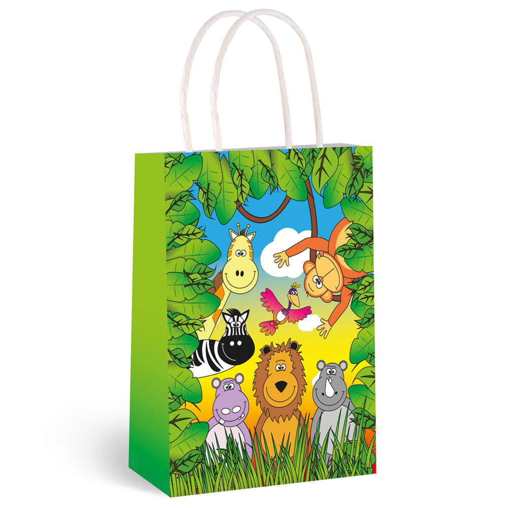 Jungle Paper Party Bags 22cm – Safari Favour Bags | Party Packs
