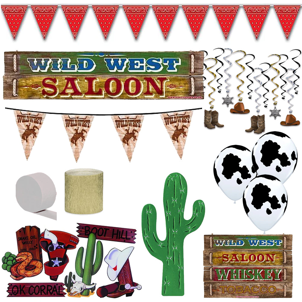 Wild West Decoration Pack – Party Packs