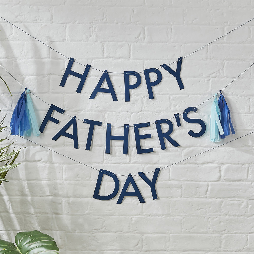 Happy Father's Day Bunting With Tassels - 3.5m – Party Packs