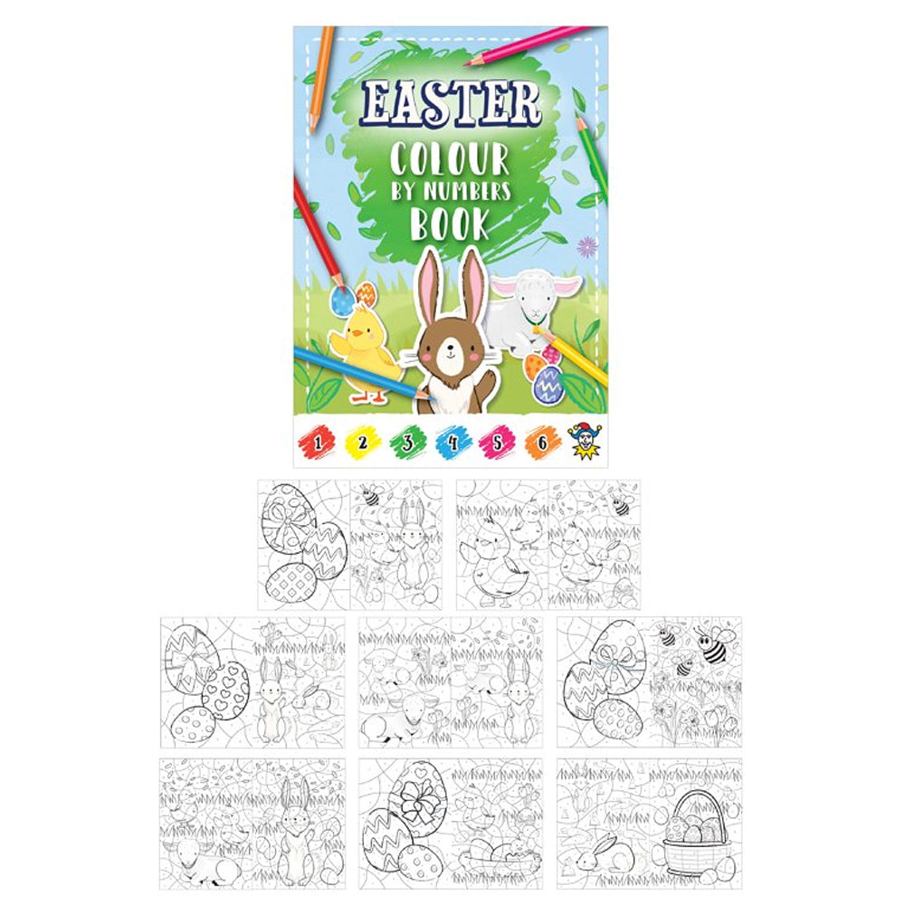 Mini Easter Colour By Numbers Colouring Books – Party Packs
