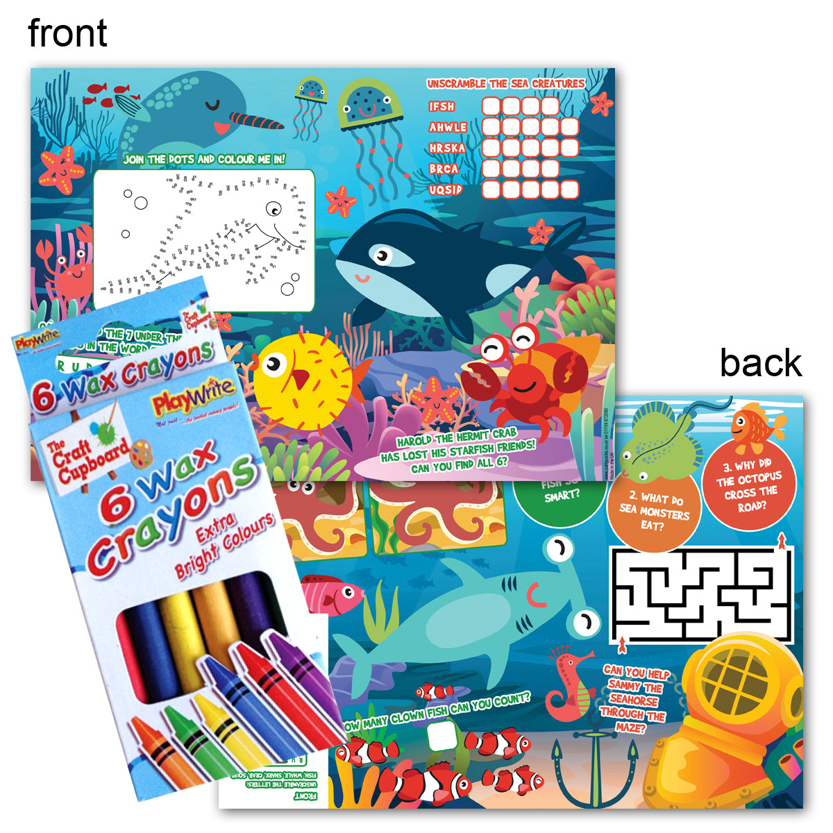 Under The Sea Colouring Activity Pack - Pack of 100 – Party Packs