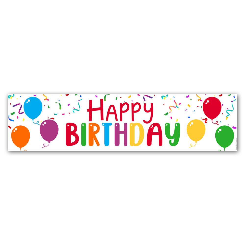 Birthday Balloons 'Happy Birthday' Banner Decoration | Party Packs
