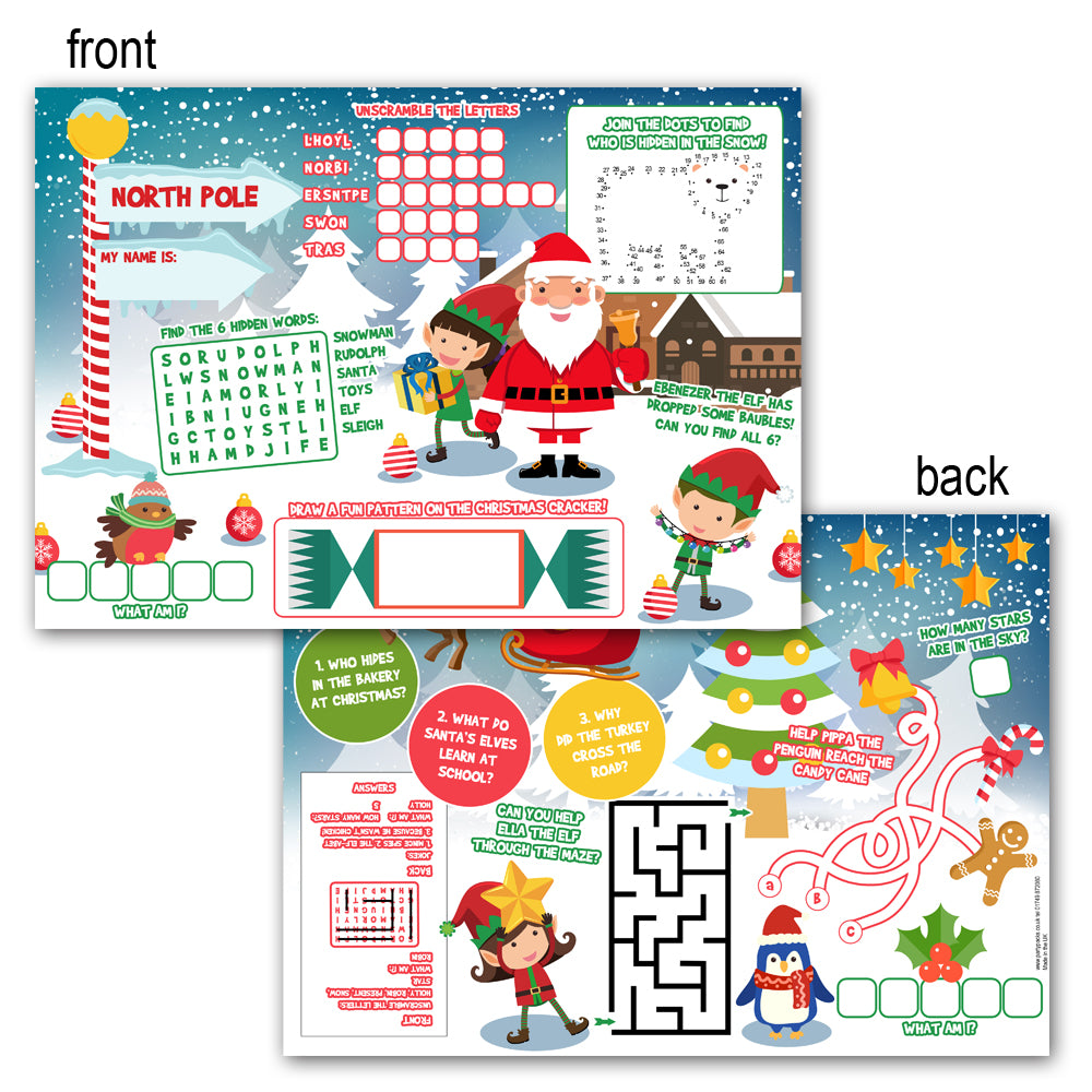 Christmas Activity Sheet - Per Sheet – Party Packs