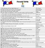 French Quiz – Party Packs