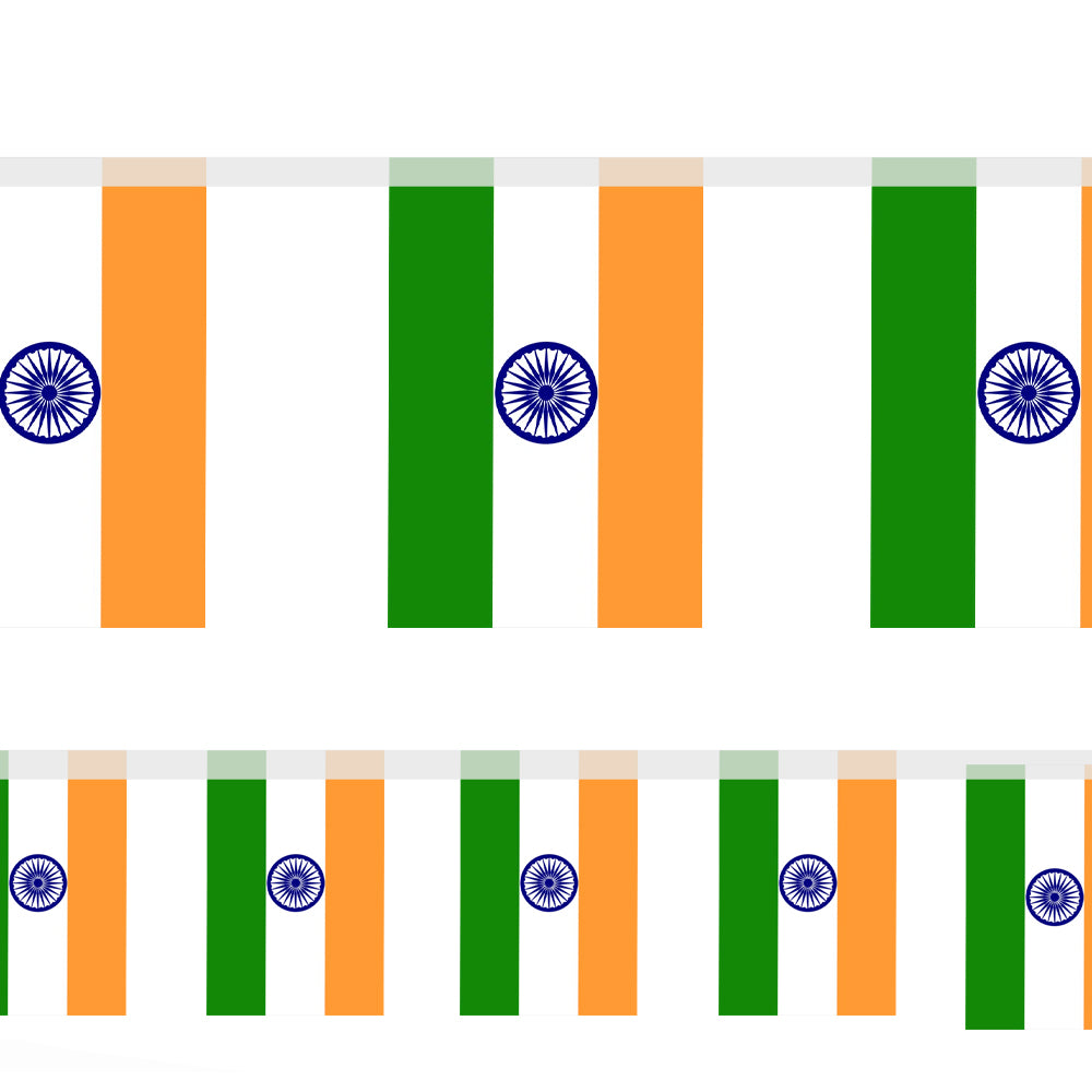 Indian Flag Bunting 2.4m – Party Packs