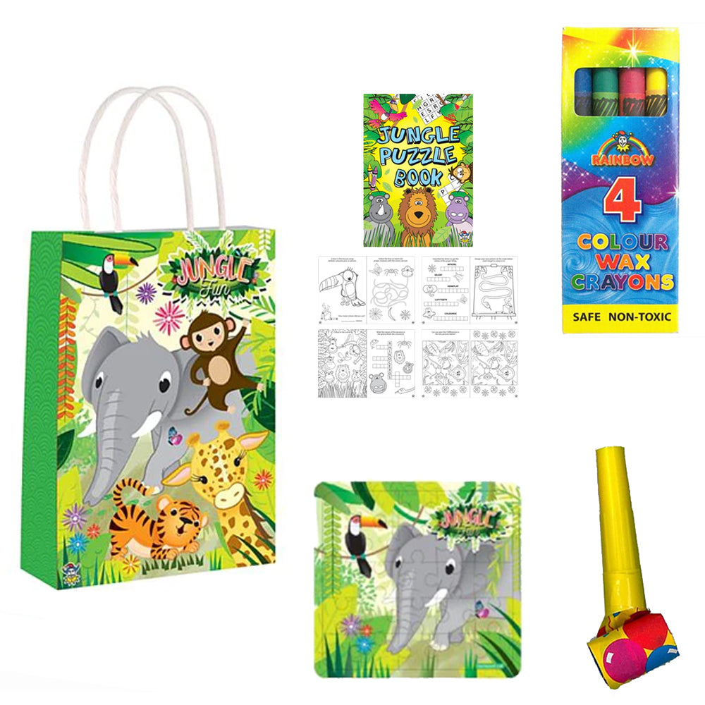 Filled Jungle Themed Party Bags - Pack of 100 – Party Packs