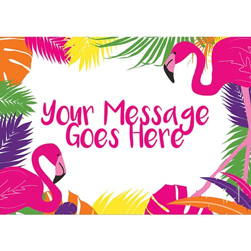 Tropical Flamingo Personalised Poster - A3 – Party Packs
