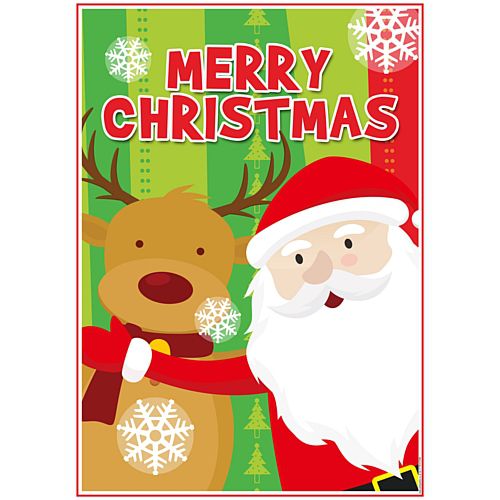 Santa Claus Merry Christmas Poster - A3 – Party Packs