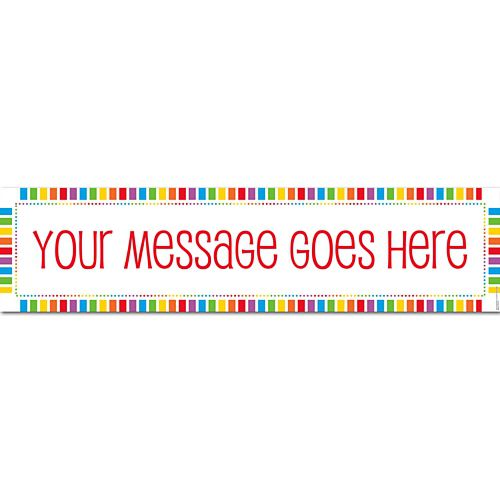 Rainbow Celebration Personalised Banner - 1.2m – Party Packs