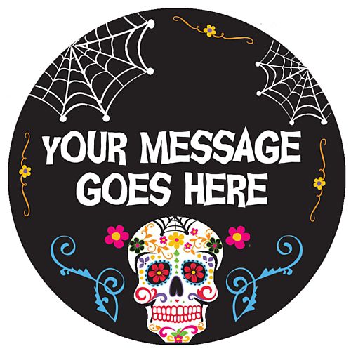 Personalised Badge 58mm - Day of the Dead – Party Packs