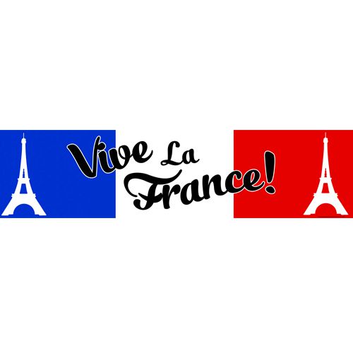 Vive La France Banner - 120cm – Party Packs