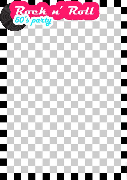 Rock 'n' Roll Themed Poster - A3 – Party Packs