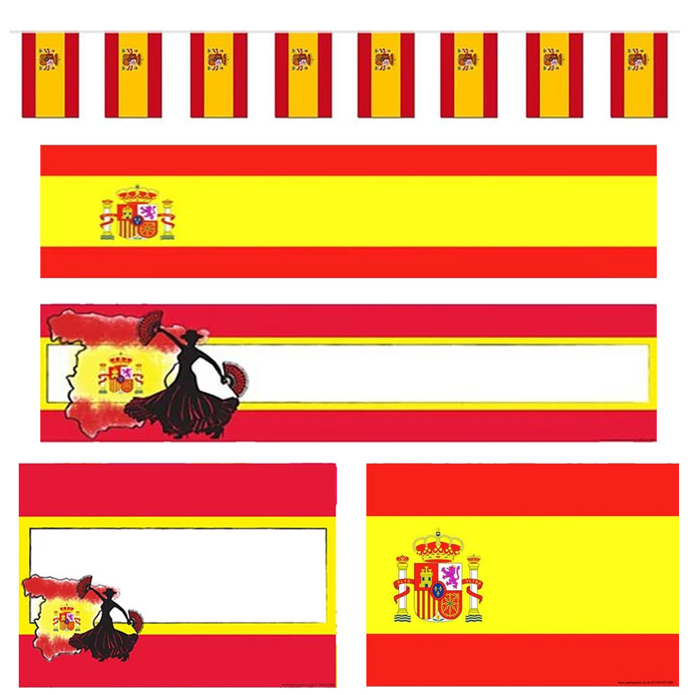 Spanish Flag Decoration Party Pack – Party Packs