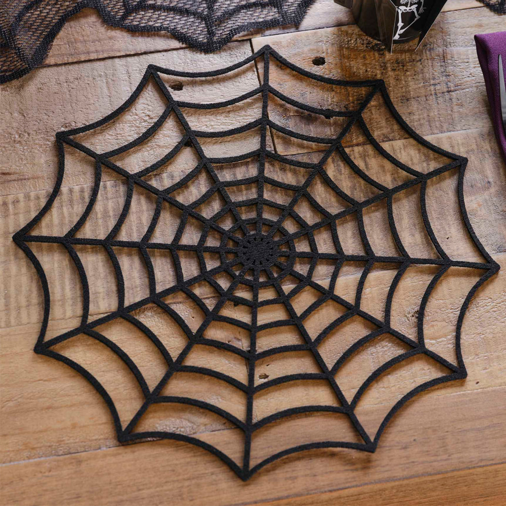 Spider Web Halloween Placemats - Pack of 4 – Party Packs