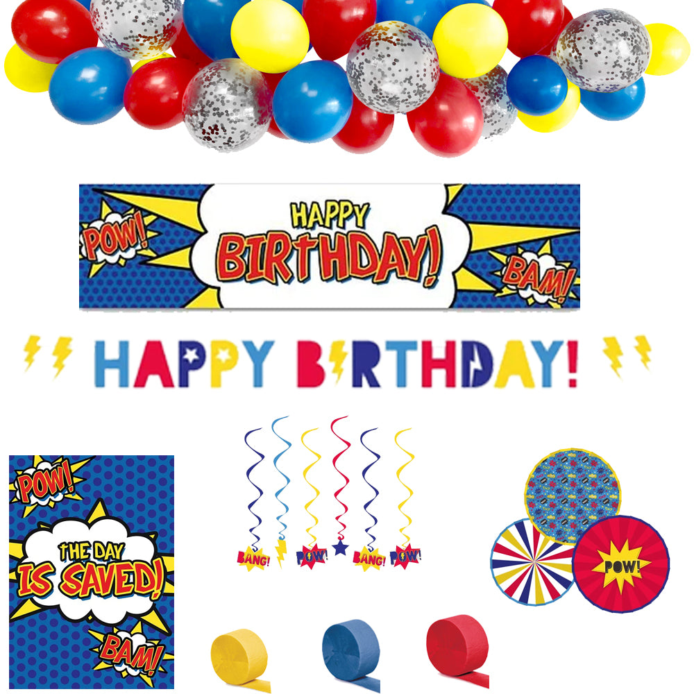 Superhero Decoration Party Pack – Party Packs