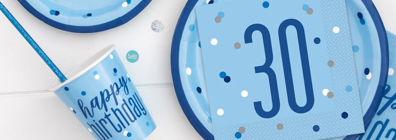 Themed 30th Birthday Party Supplies & Decorations UK - Party Packs