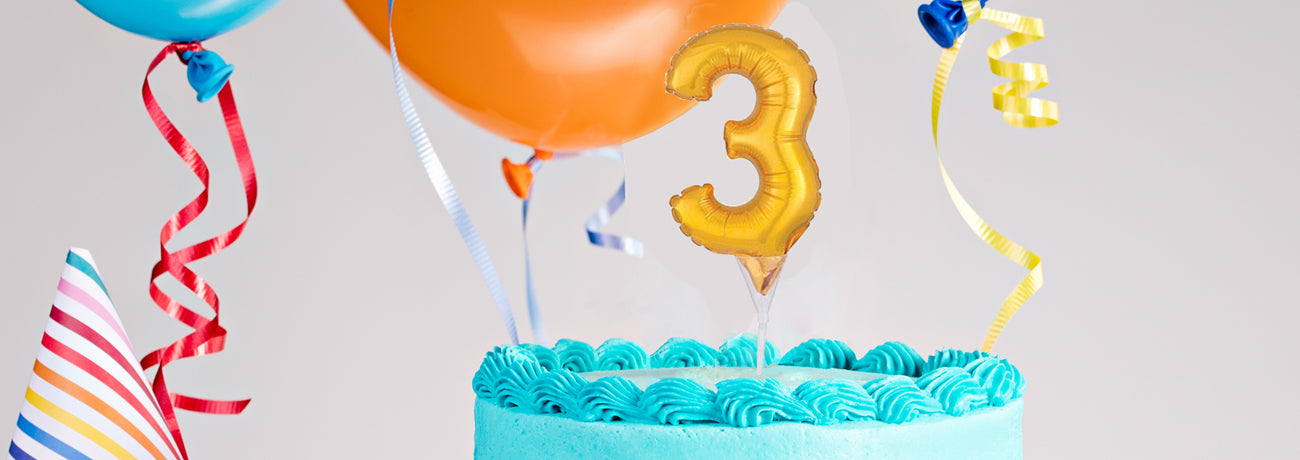 3rd Birthday Party - Decorations, Balloons & More | Party Packs