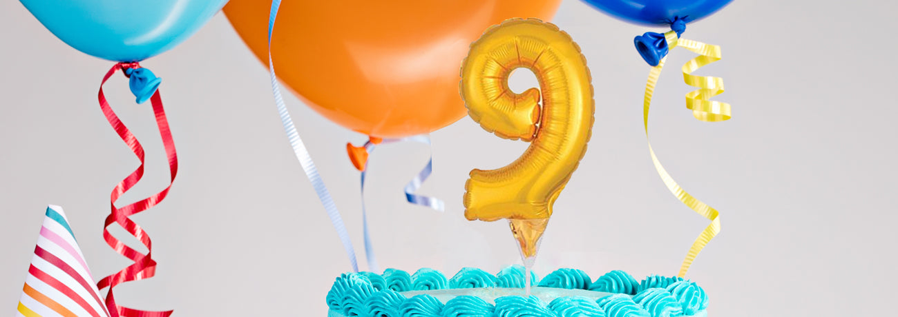 9th Birthday Party Decorations | Kids Balloons & Supplies UK – Party Packs