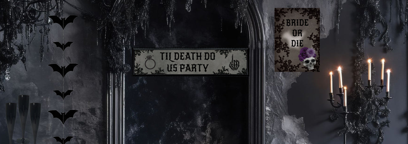 Til Death Do Us Party Gothic Hen Party Supplies | Alternative Bride ...