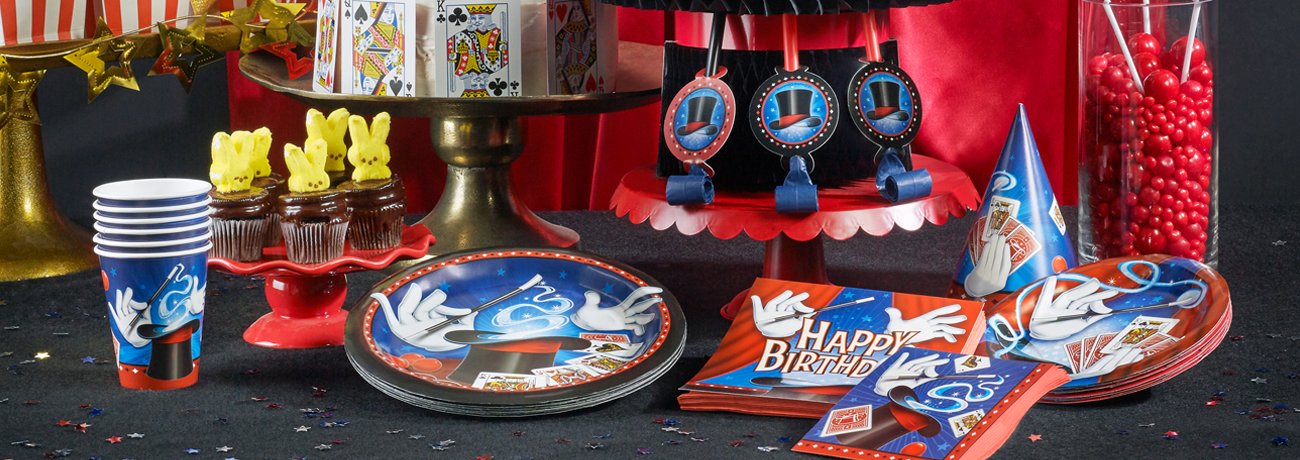 Magic Party Supplies | Decorations & Tableware | Party Packs