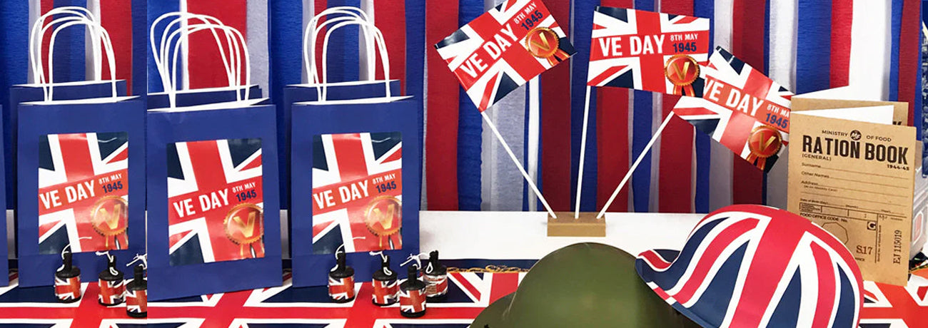 VE Day - 8th May Themed Party Supplies l Party Packs