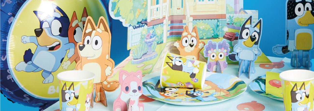 Bluey Party Supplies & Decorations - Official UK Collection - Party Packs