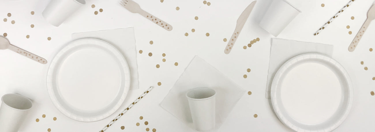 White Tableware – Party Packs