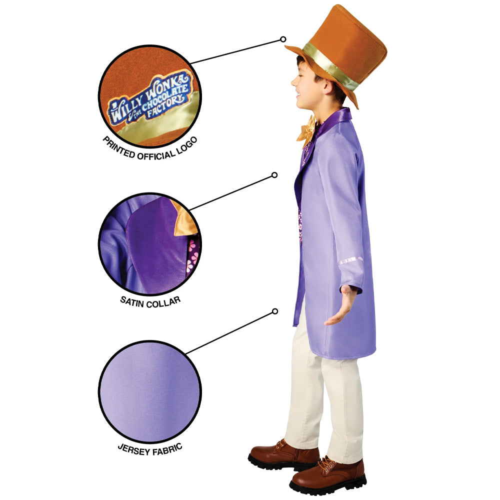 Kid's Willy Wonka Costume - World Book Day | Party Packs