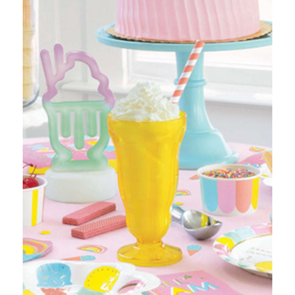 Pastel Colours Paper Milkshake Straws - Pack of 10 – Party Packs