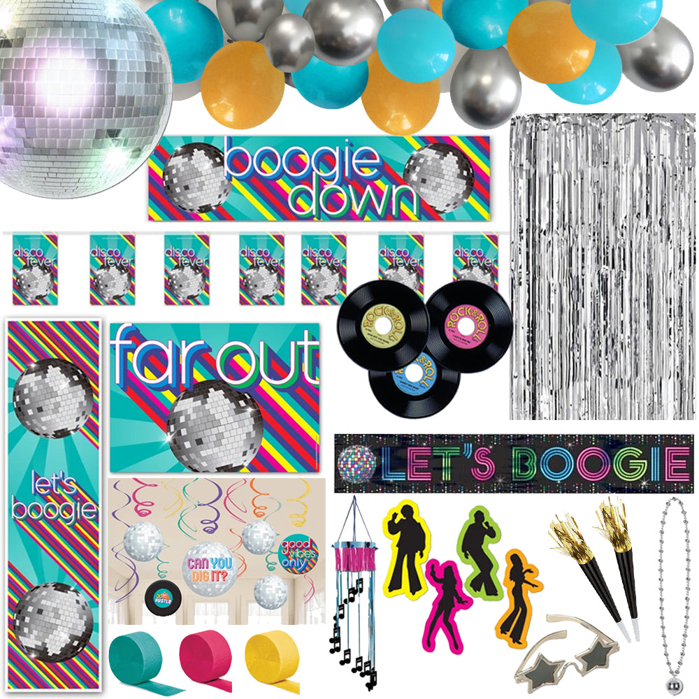 Large 1970's Disco Decoration Pack – Party Packs
