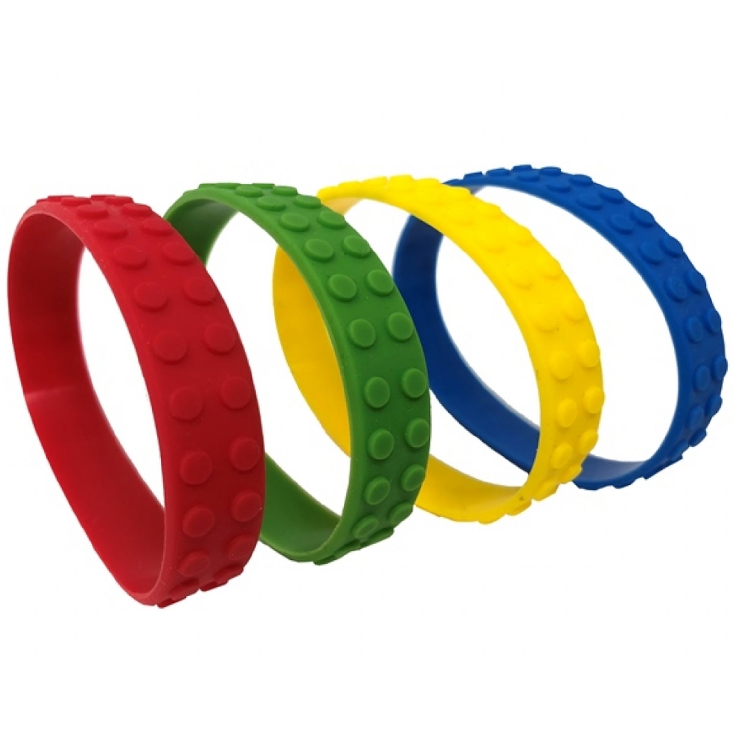 Building Bricks Silicone Bracelets - 7cm - Each – Party Packs