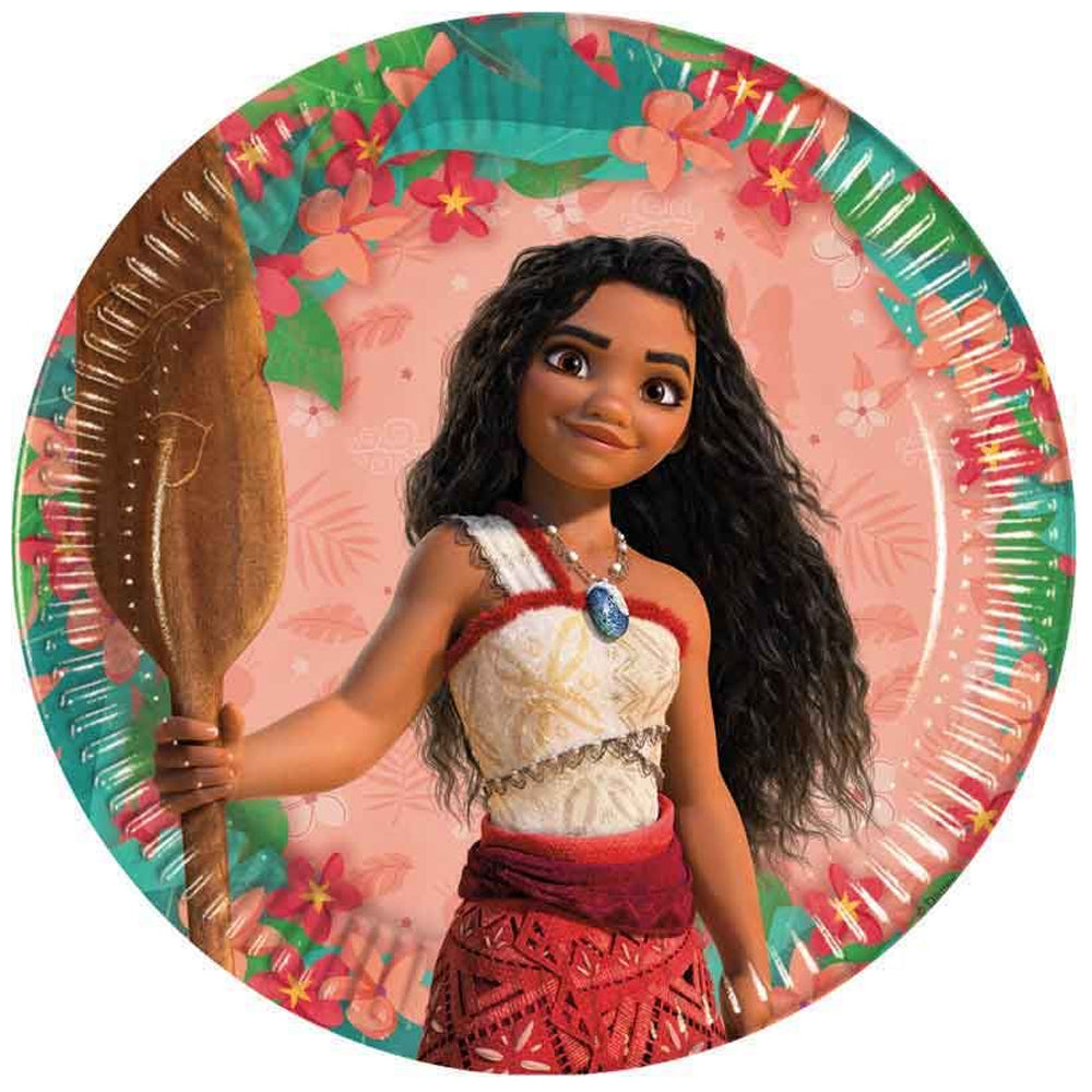 Moana 2 Paper Plates - 23cm - Pack of 8 – Party Packs
