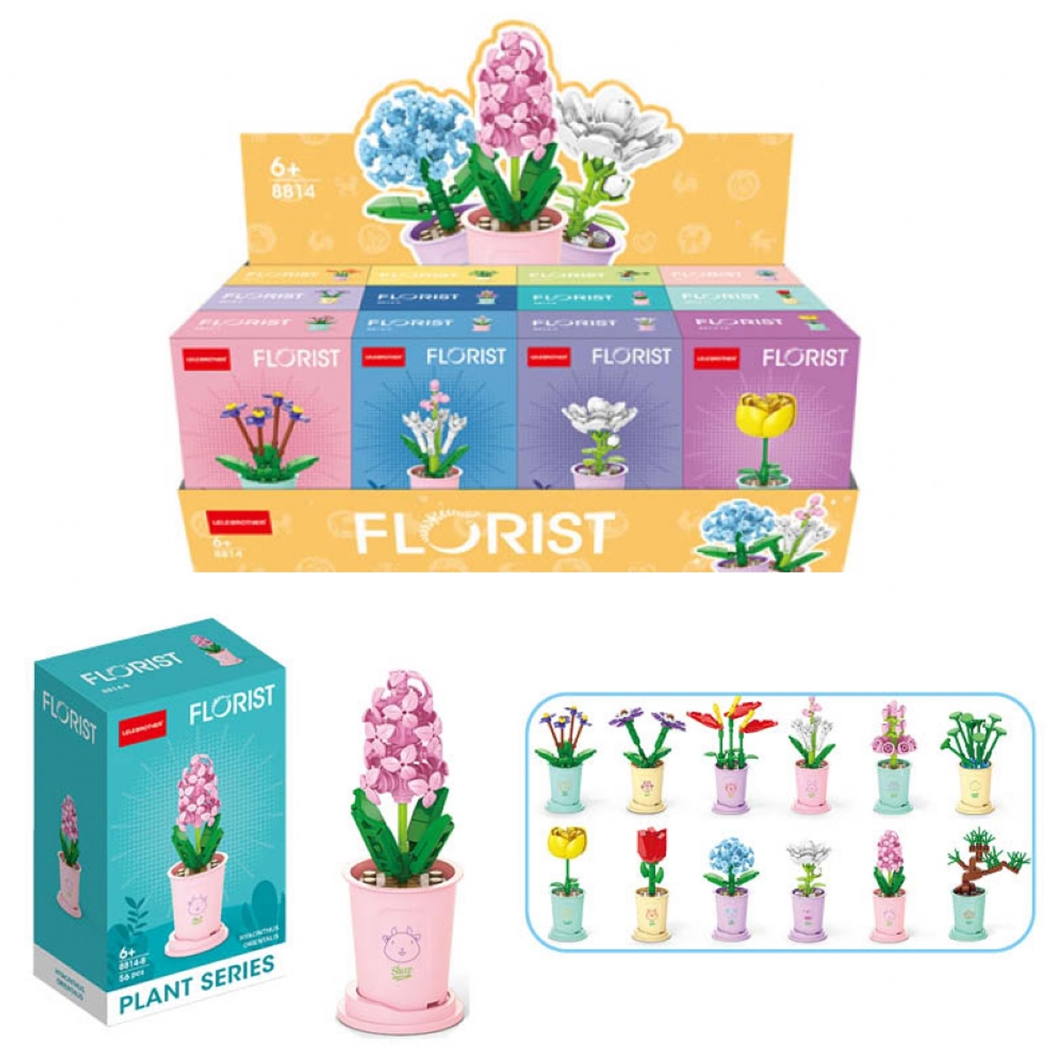 Building Brick Flower Kits - 12 Assorted Designs - Each – Party Packs