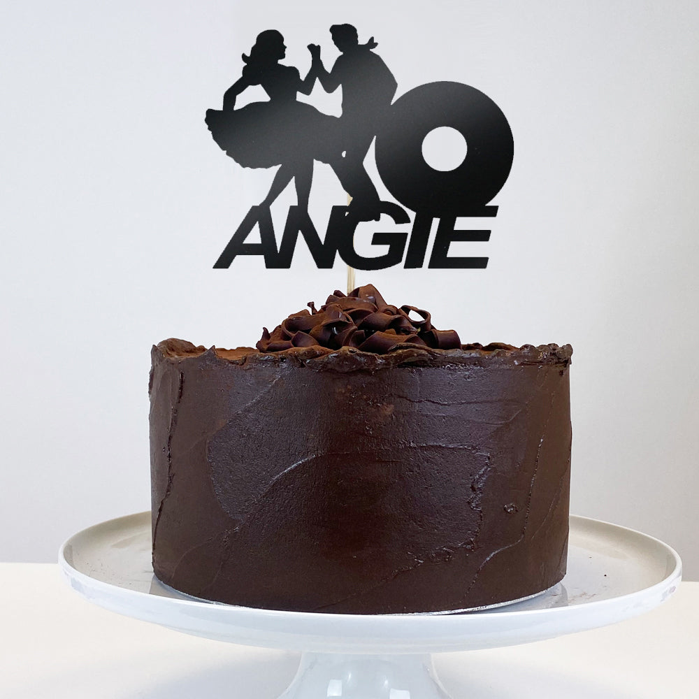 Personalised 50's Rock & Roll Foil Cake Topper | Party Packs