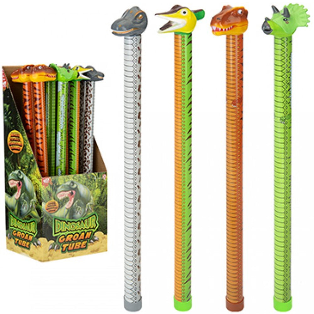 Dinosaur Groan Noise Tube - 43cm Prehistoric Sound Toy - 4 Designs ...