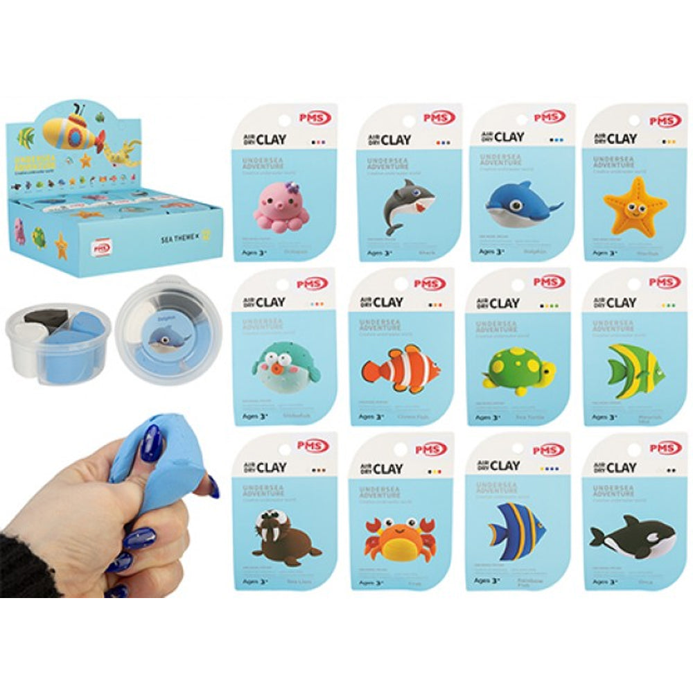 Make Your Own Sealife Air Dry Clay Model Kit | Party Packs