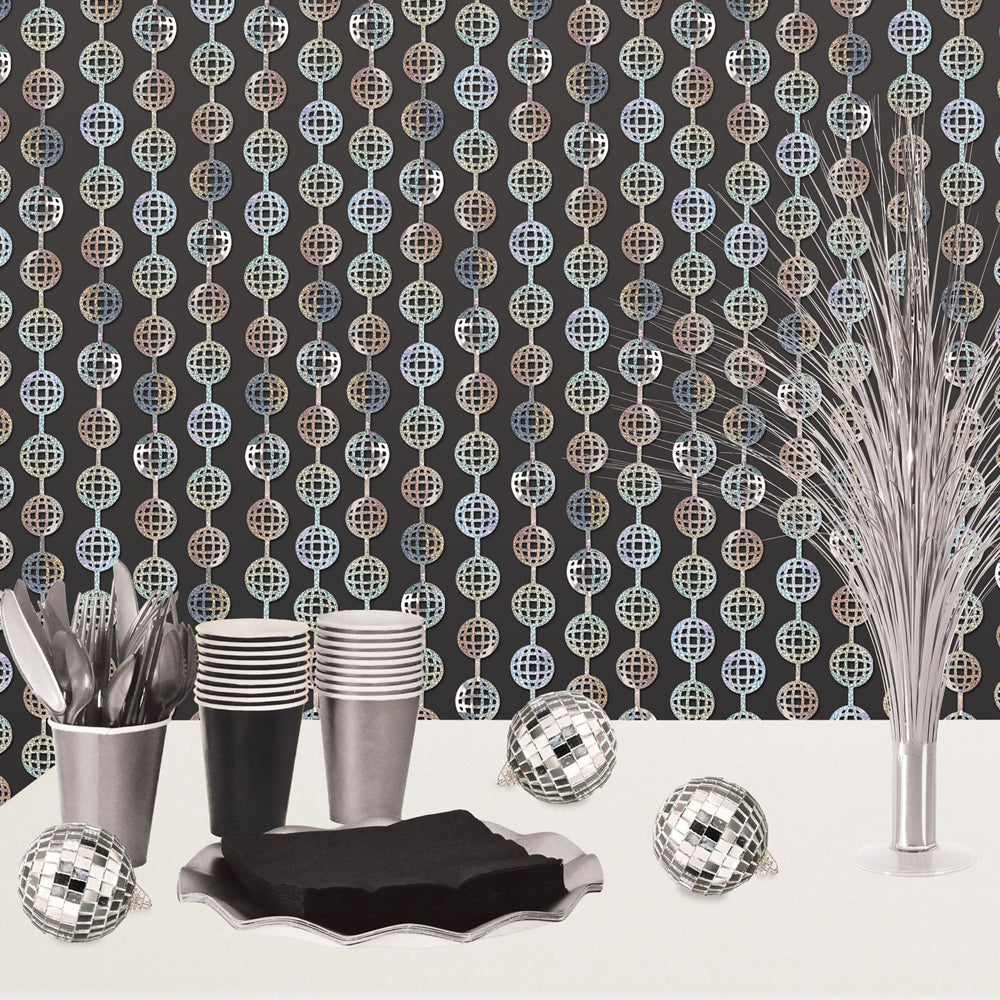 Metallic Disco Ball Door Curtain - 2m x 1m – Party Packs